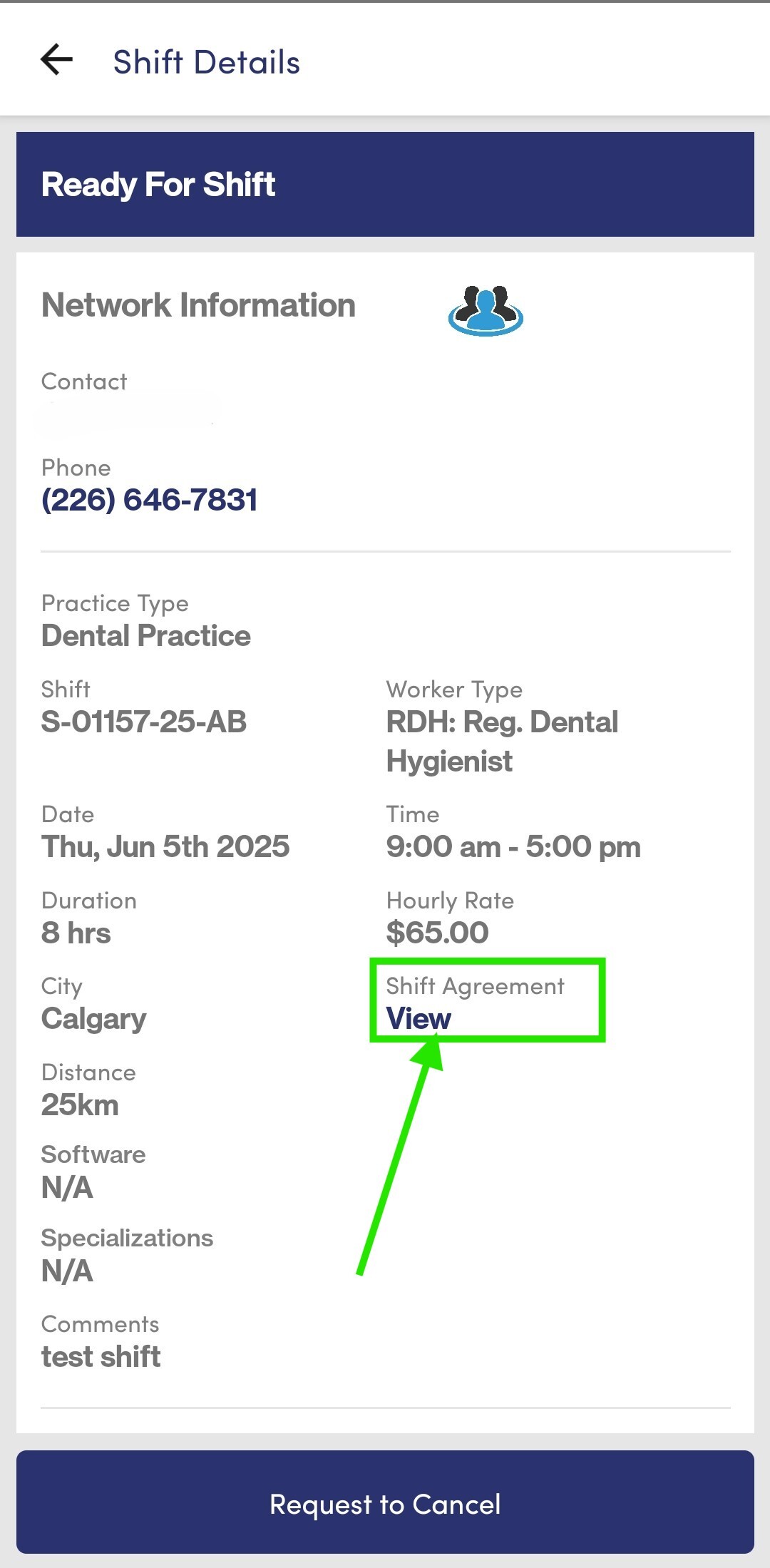 How do I view my Shift Agreements?